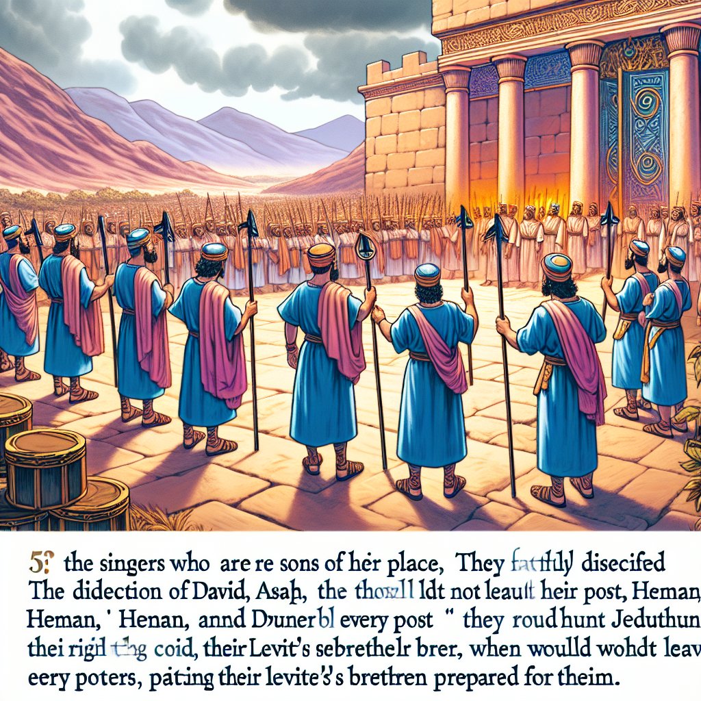 What does 2 Chronicles 35:15 mean? | Bible Art