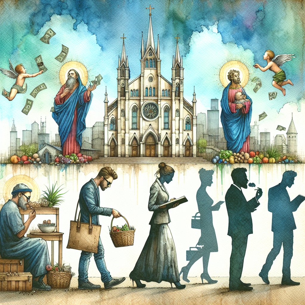 consumerism material | Bible Art