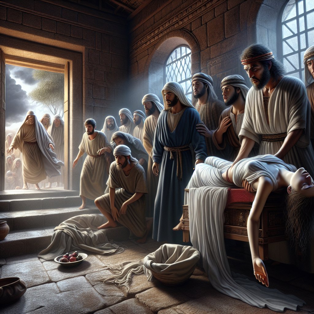 Peter said to her, “ | Bible Art