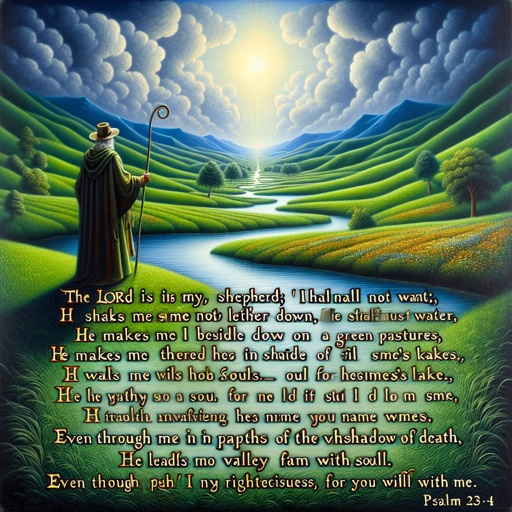 Psalm 23:1 6 Artwork | Bible Art