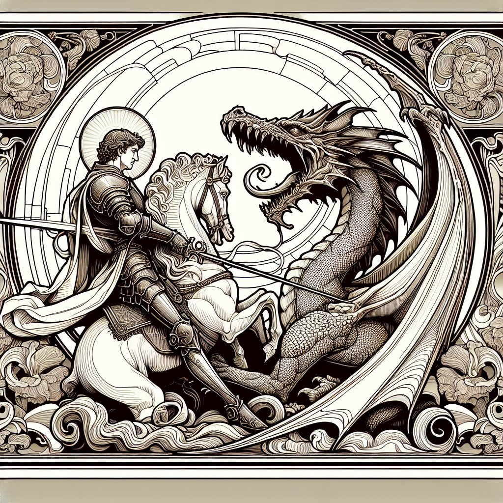 Saint George and the | Bible Art