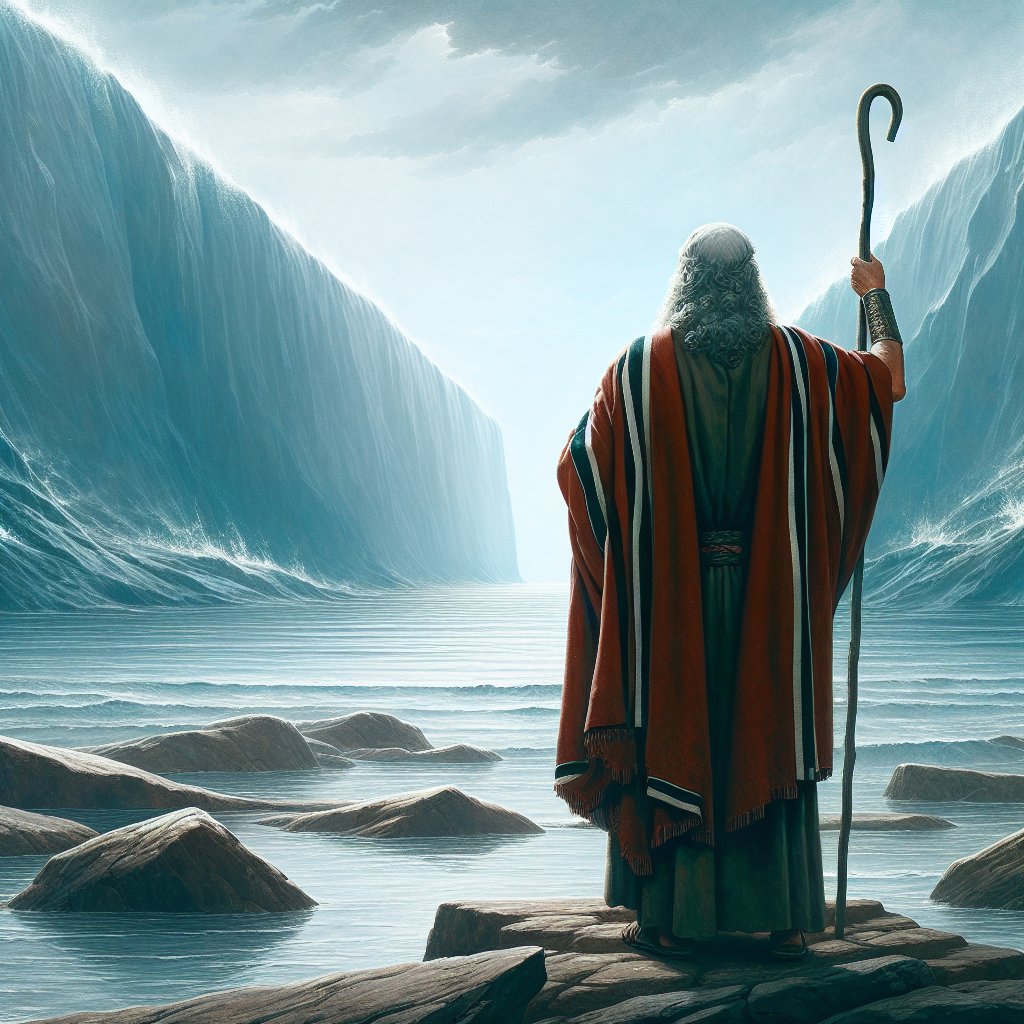 Moses, seen from the | Bible Art