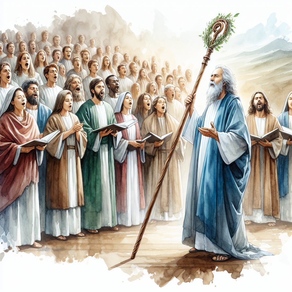 the staff is broken | Bible Art
