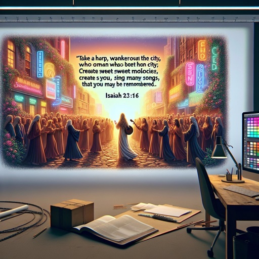 Isaiah 23:7 Artwork | Bible Art