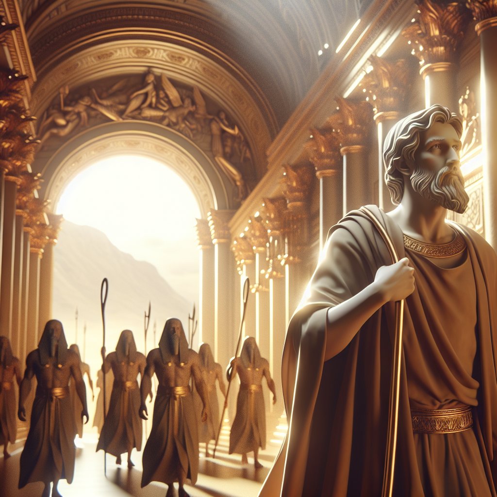 「耶和華對摩西說： 「你再進宮見法老，告 | Bible Art