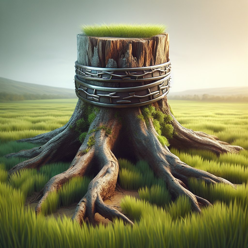 A stump with roots i | Bible Art