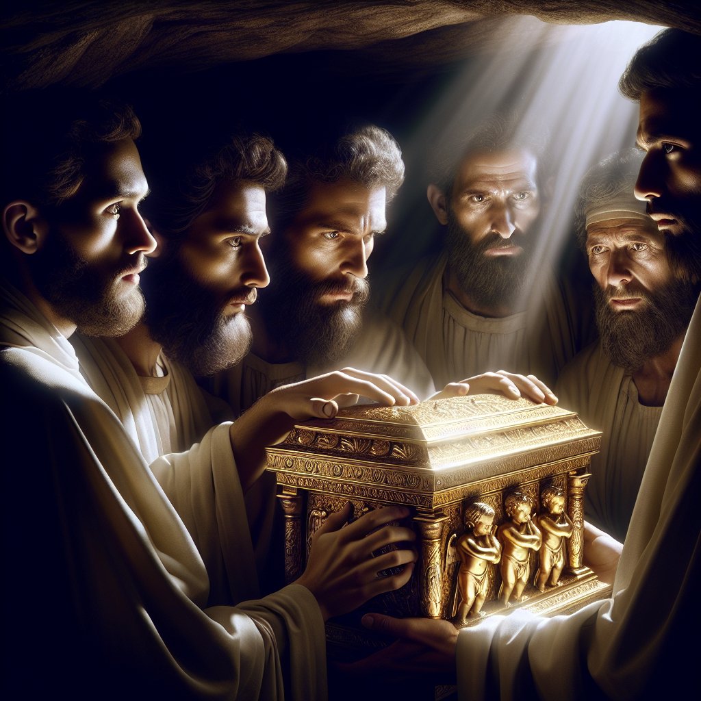 Priests hiding the a | Bible Art