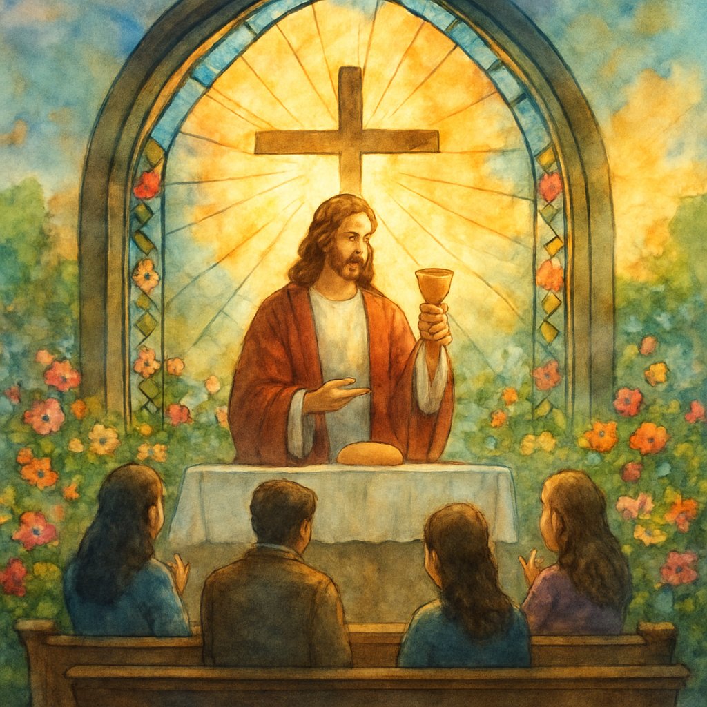 Outside view of a gl | Bible Art