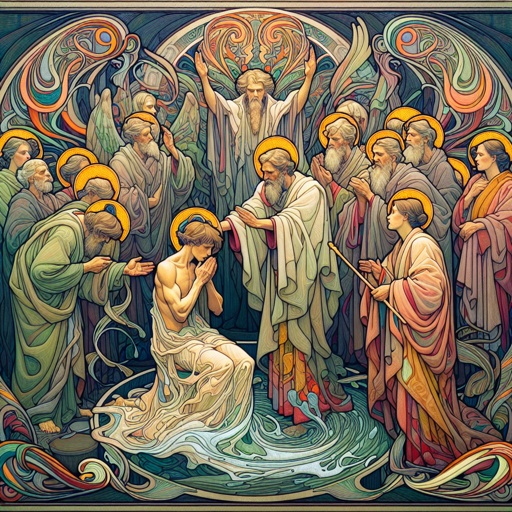 Baptism Of Jesus Artwork | Bible Art