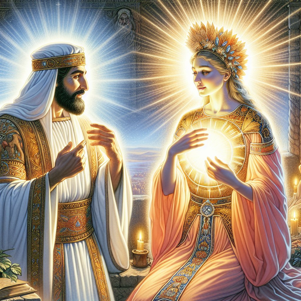 Solomon and Wise wom | Bible Art
