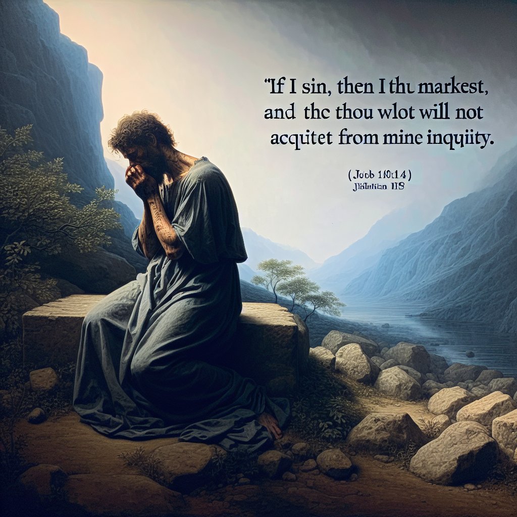 What does Job 10:14 mean? | Bible Art