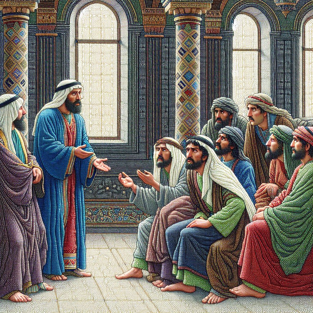 Scene: Inside the pa | Bible Art
