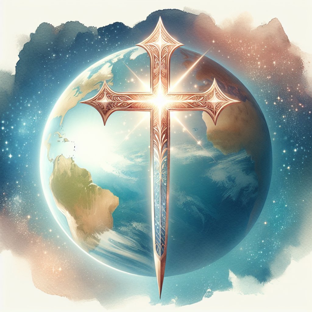 Depict a cross that | Bible Art