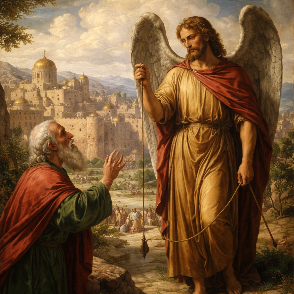 And I lifted up mine | Bible Art