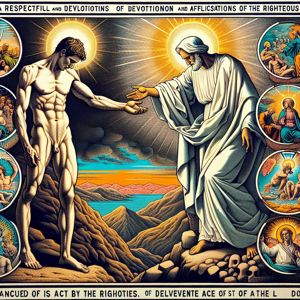Many are the afflict | Bible Art