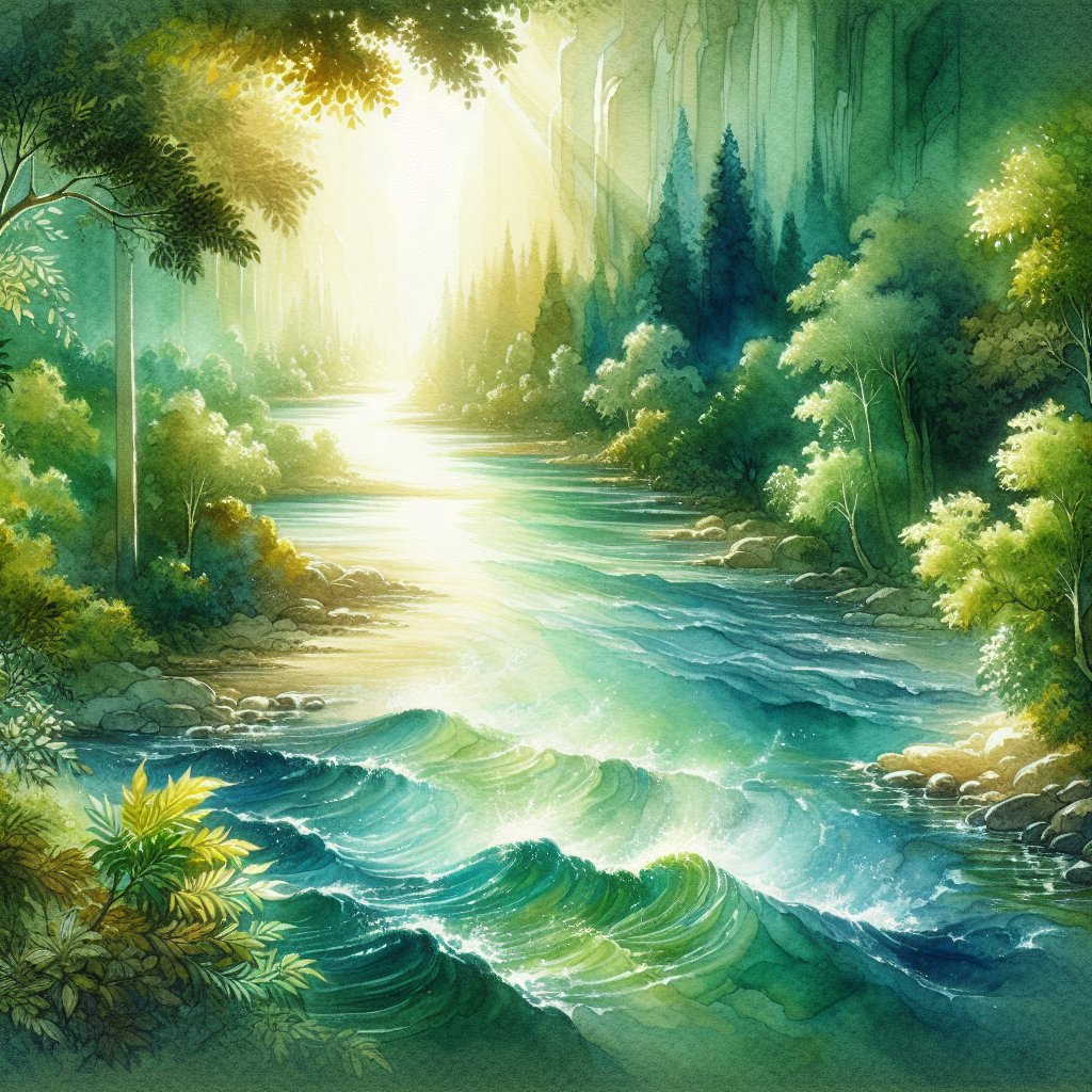 Rivers of Living Wat | Bible Art