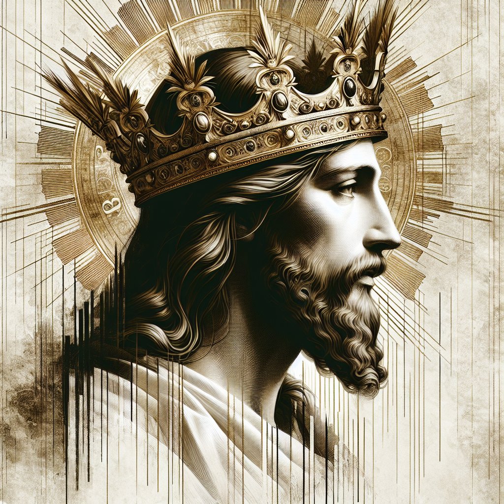 Jesus with a crown | Bible Art