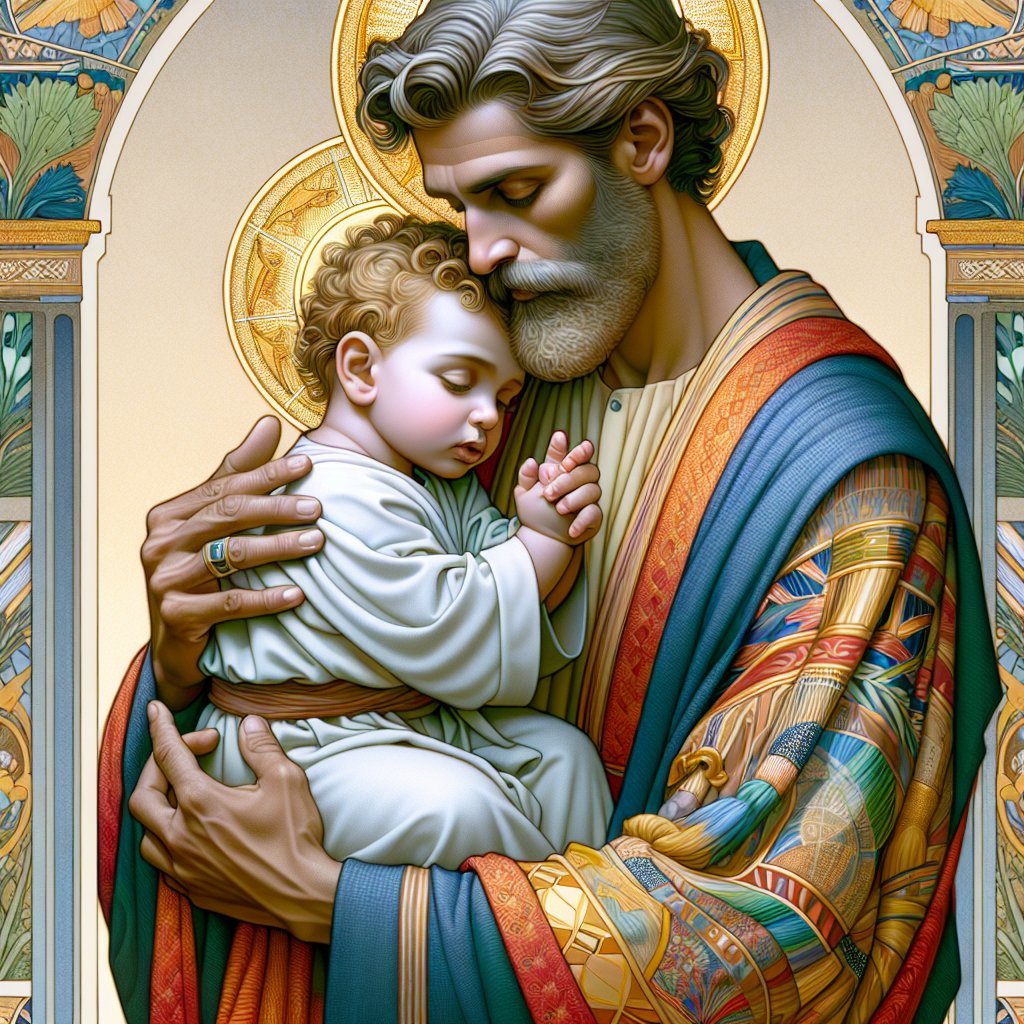 Saint Joseph with th | Bible Art