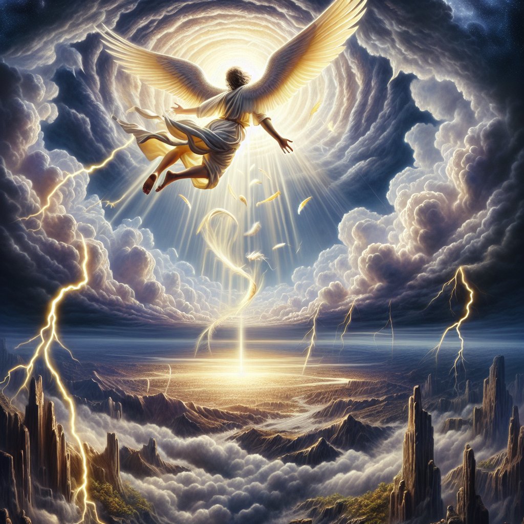 I saw Satan fall lik | Bible Art