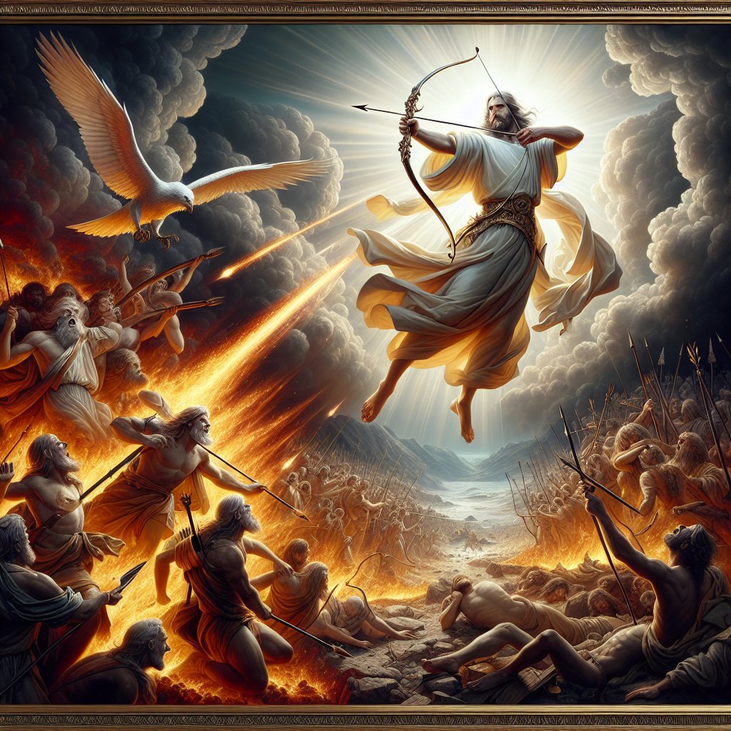 Like an enemy he has | Bible Art