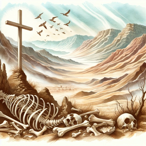 Ezekiel’s Vision Of Dry Bones Artwork | Bible Art