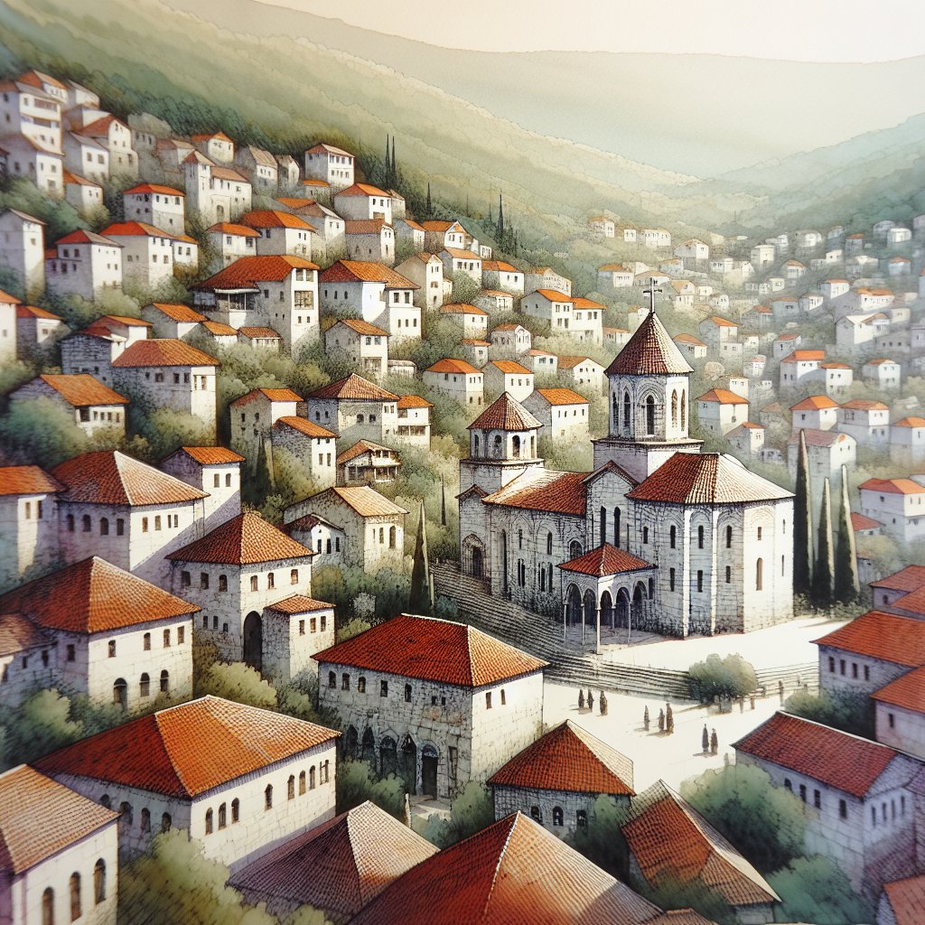 A town built on a h | Bible Art