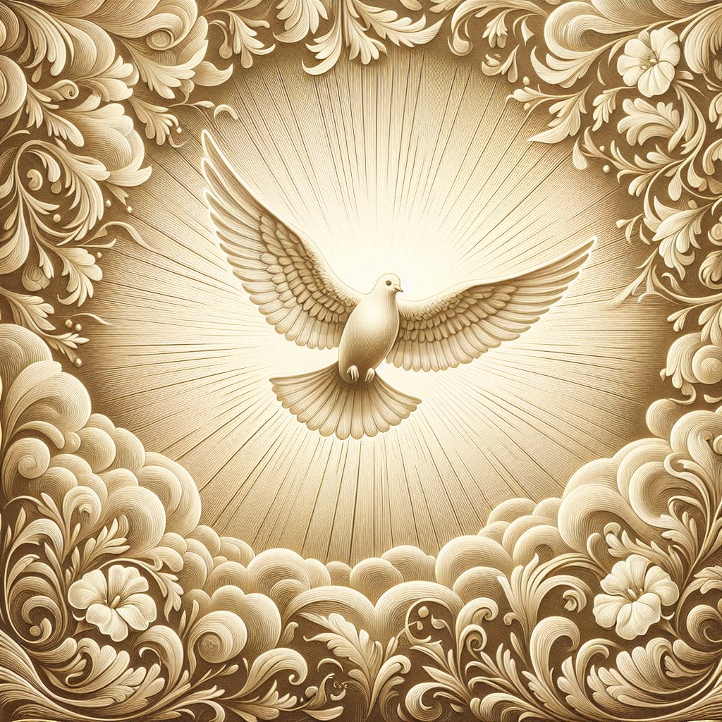 Holy Ghost White Wal | Bible Art