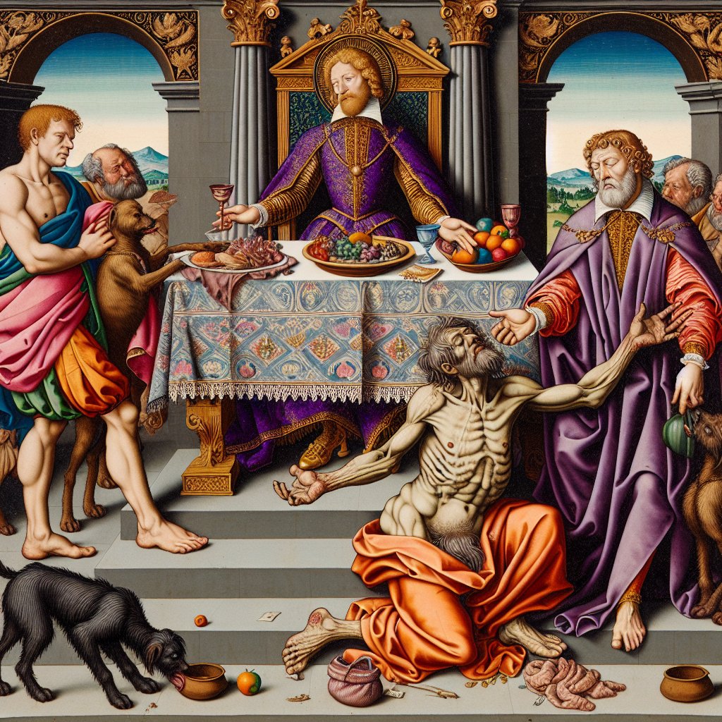 Luke 16:19-21 Artwork | Bible Art