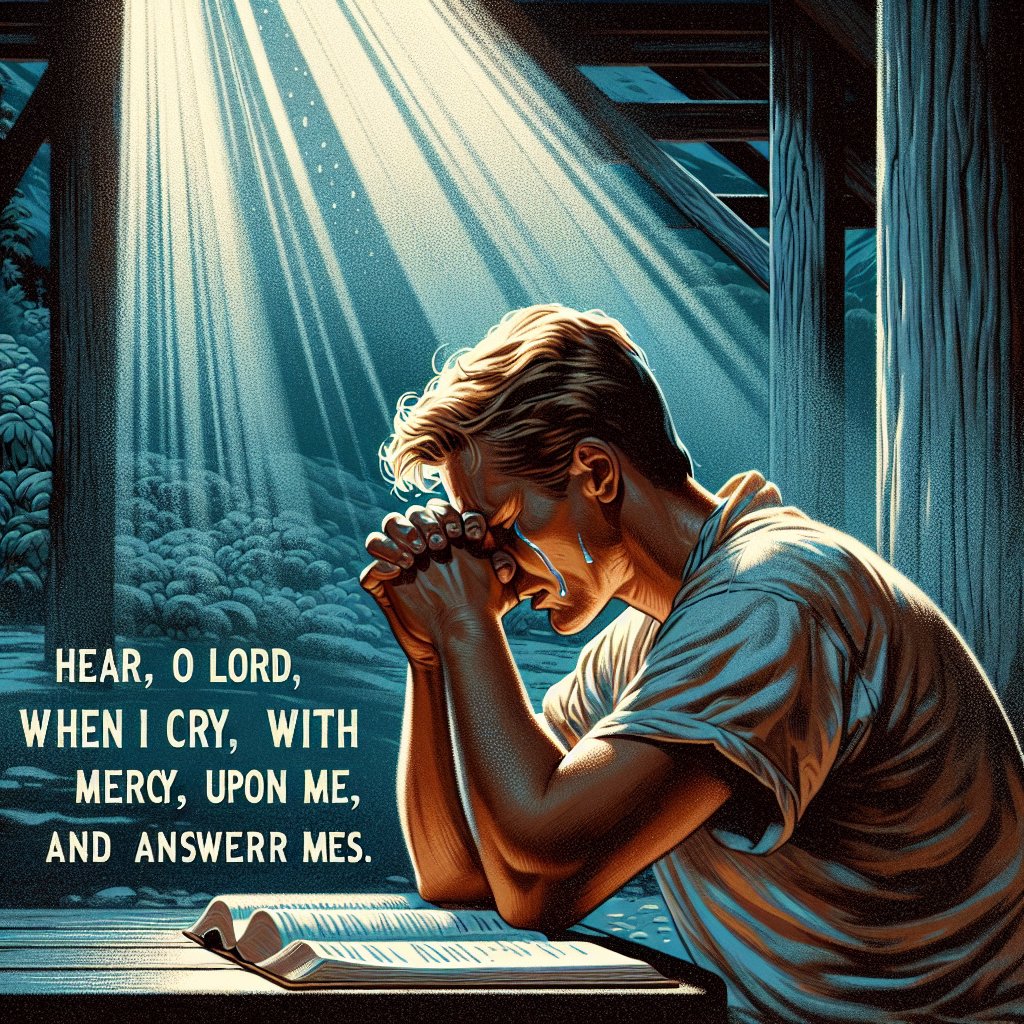 What does Psalms 27:7 mean? | Bible Art