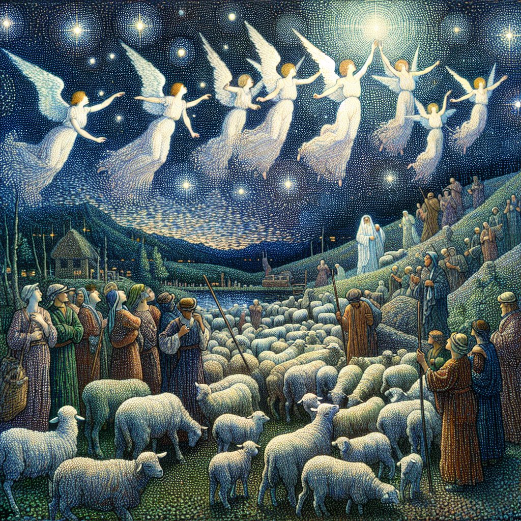 angels singing songs | Bible Art