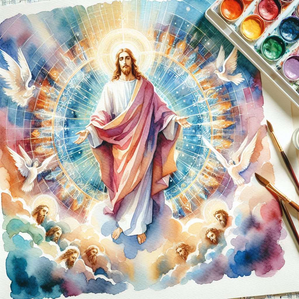 Jesus in glory | Bible Art