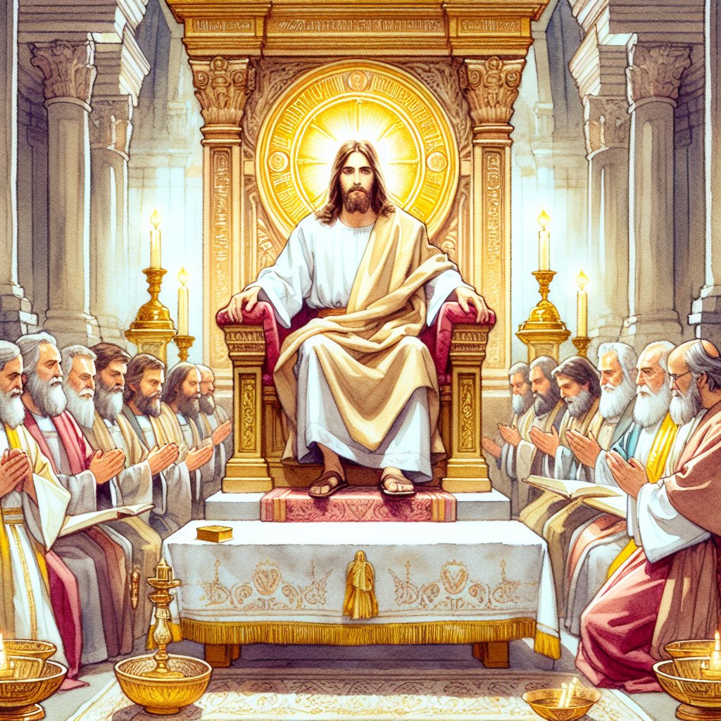 Jesus sitting on the | Bible Art