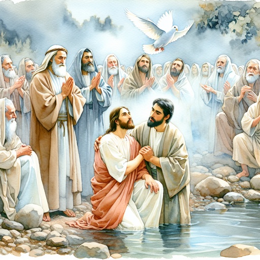 Baptism Of Jesus Artwork | Bible Art