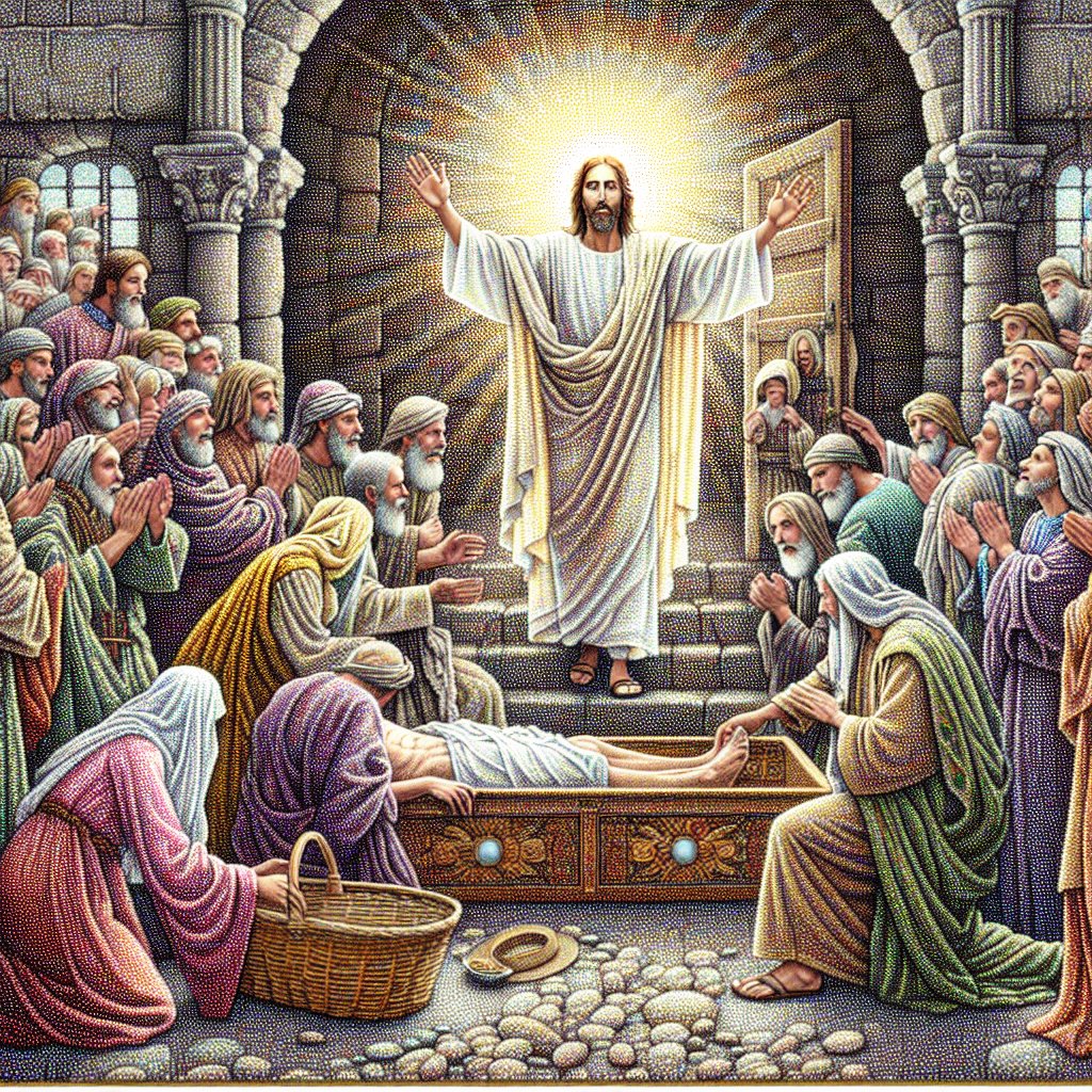 Raising Lazarus from | Bible Art