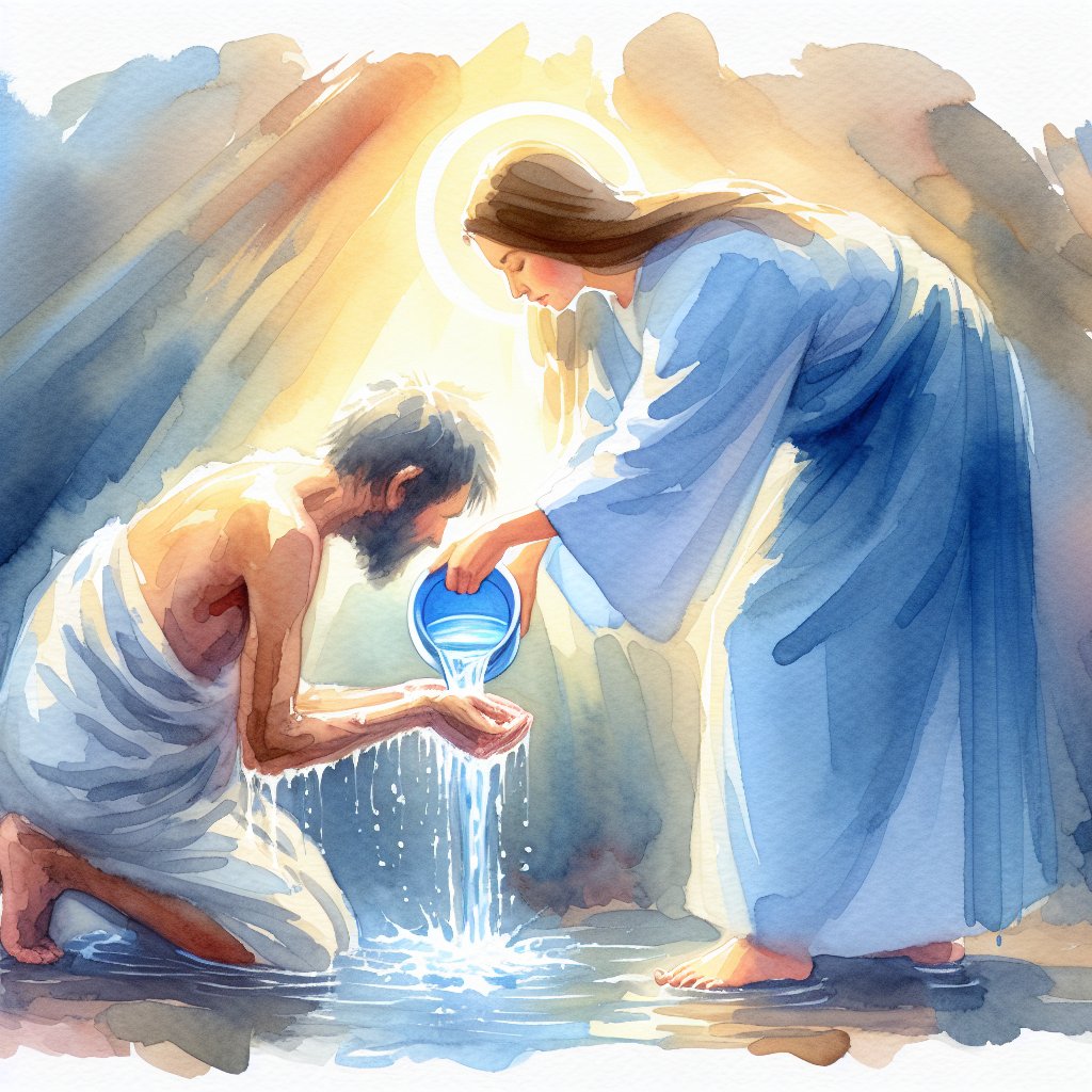 Pour water on the th | Bible Art