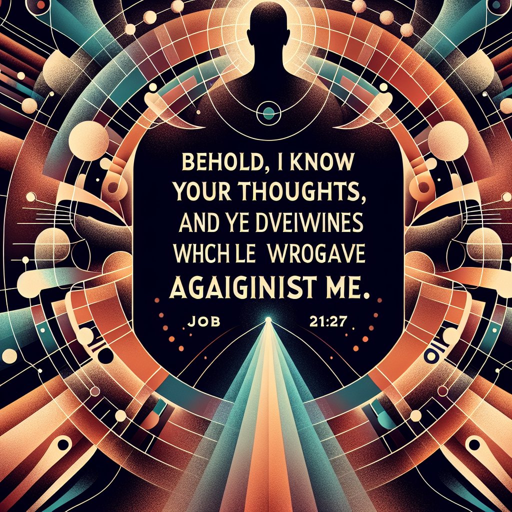 Job 21:27 Artwork | Bible Art