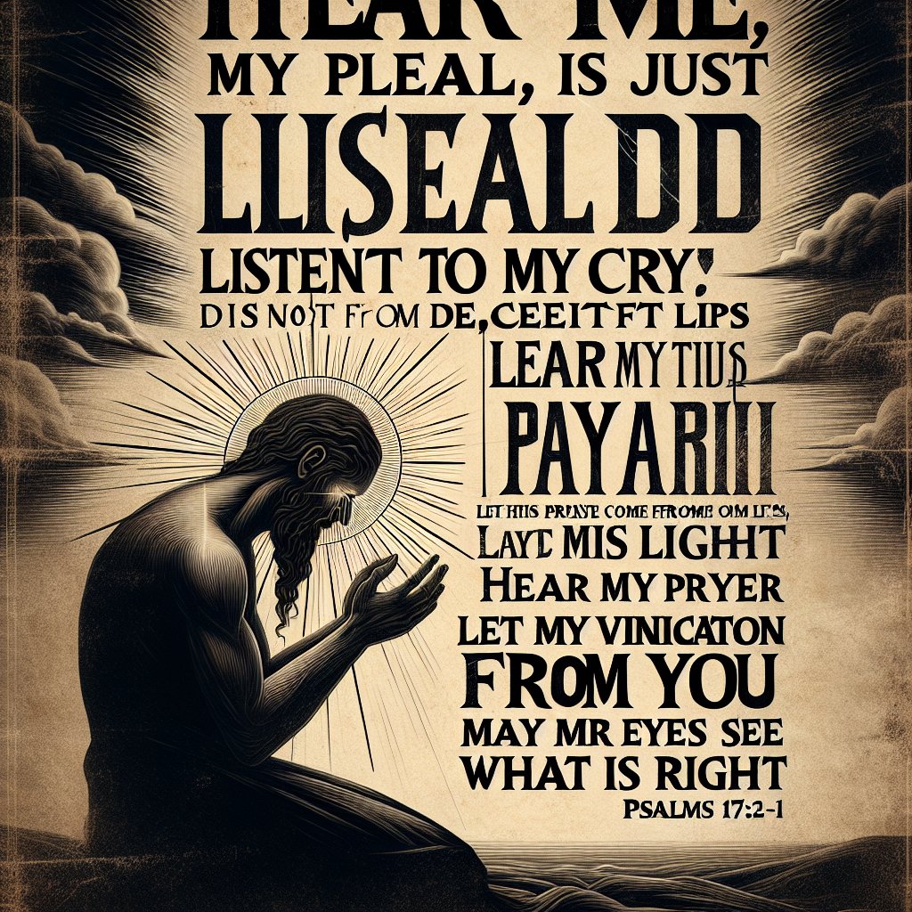 Psalm 17:1-2 Artwork | Bible Art