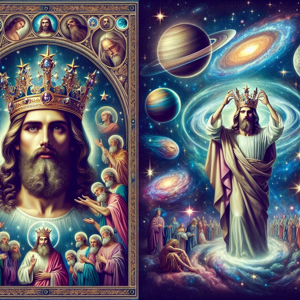Jesus being crowned | Bible Art