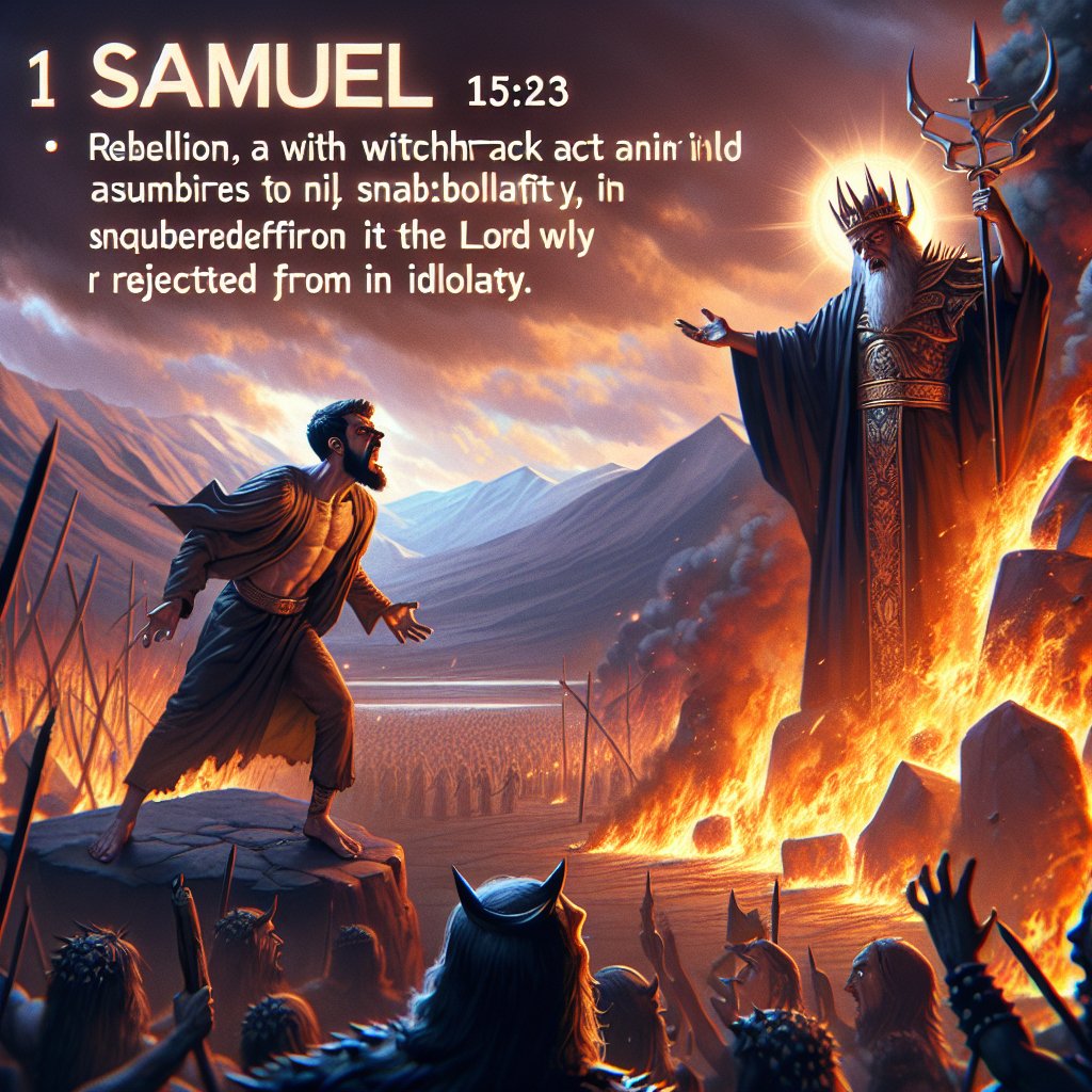 1 Samuel 15 23 Artwork Bible Art
