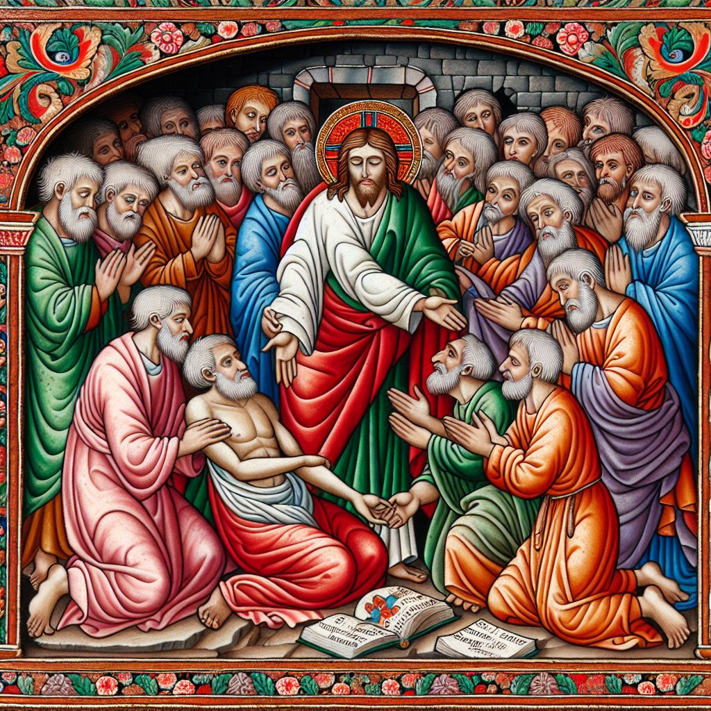 Jesus heals the lepe | Bible Art