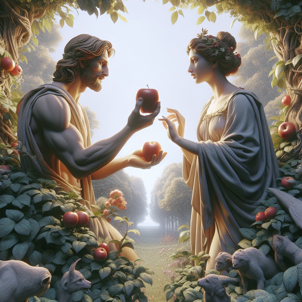 Adam a Caucasian mal | Bible Art