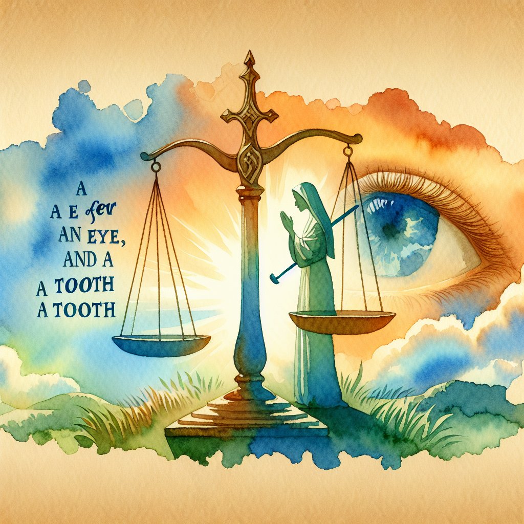 Eye for eye, and too | Bible Art