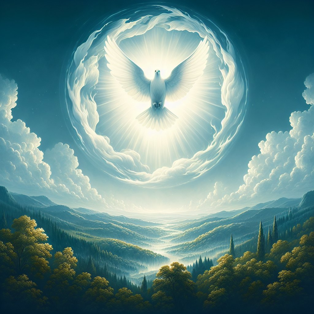 White Holy Spirit Wa | Bible Art