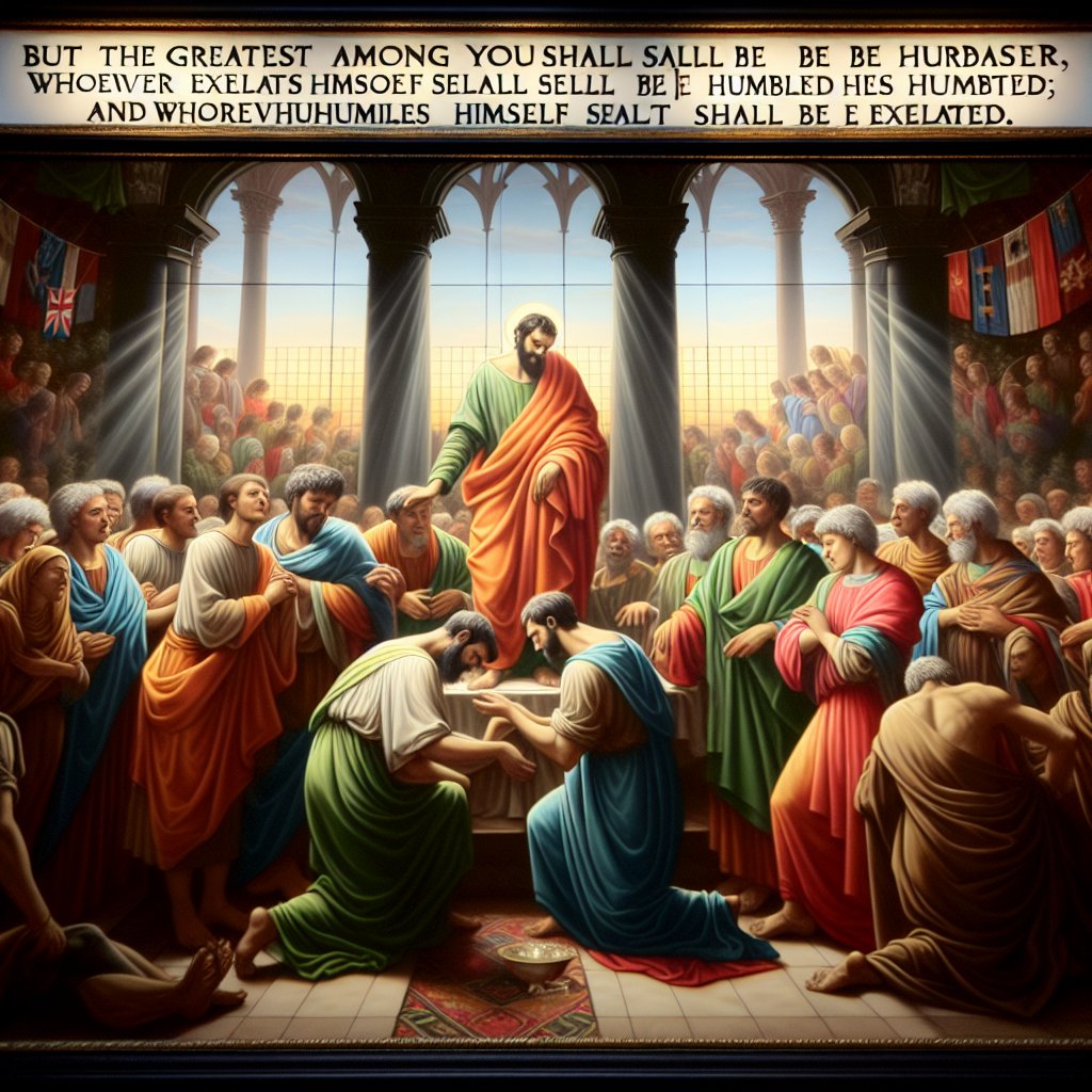 What Does Matthew 23 11 12 Mean Bible Art