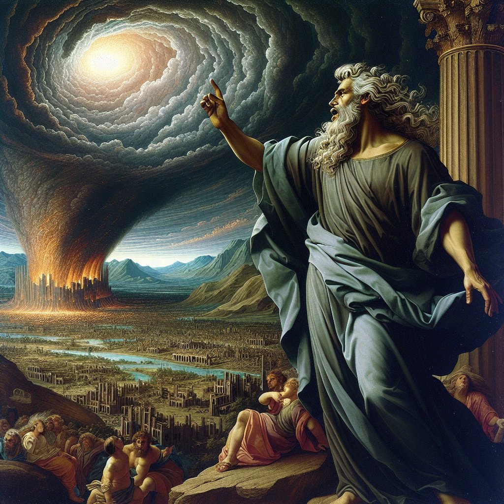 GOD Announces The Co | Bible Art