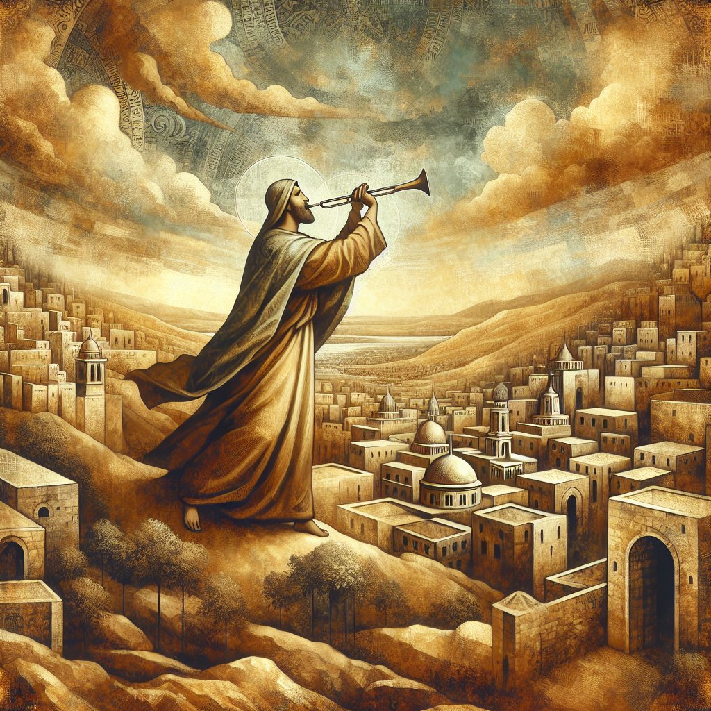 Blow trumpet in Zion | Bible Art
