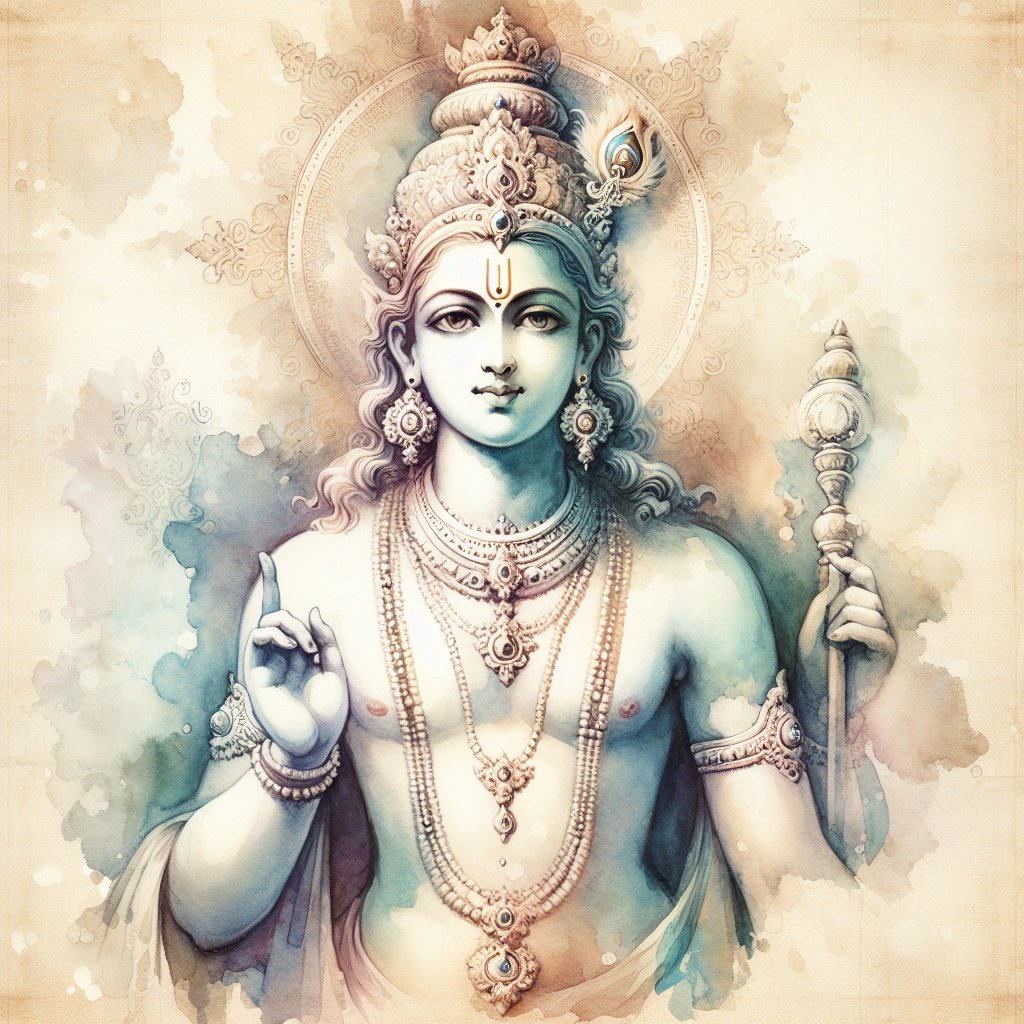 Krishna as a godlike | Bible Art