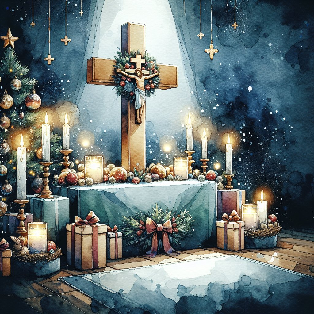 Christmas cross | Bible Art