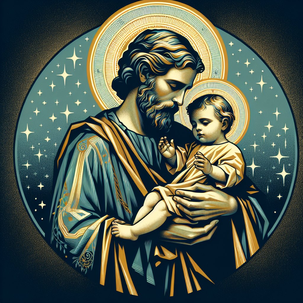 Saint Joseph with th | Bible Art