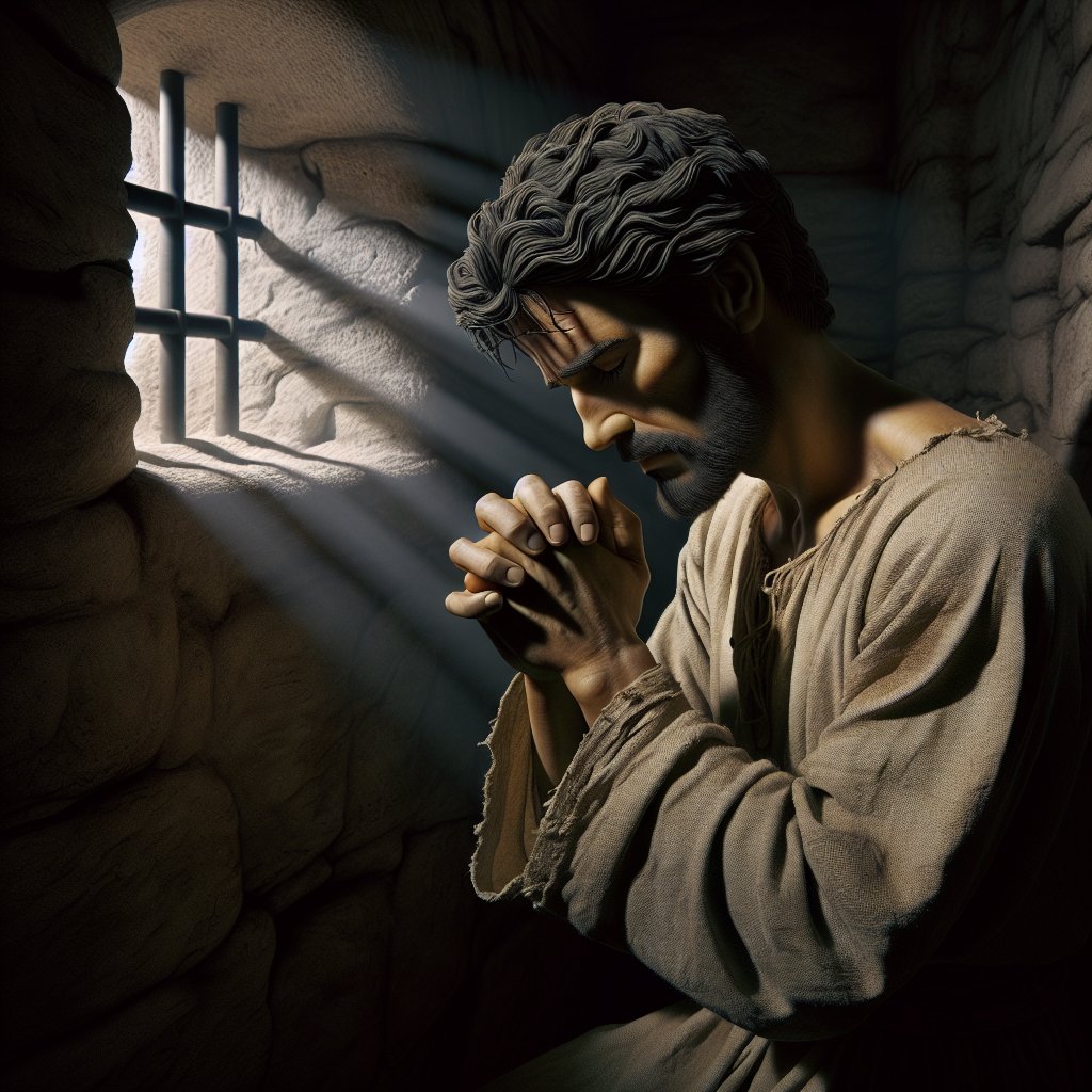 Paul in prison prayi | Bible Art